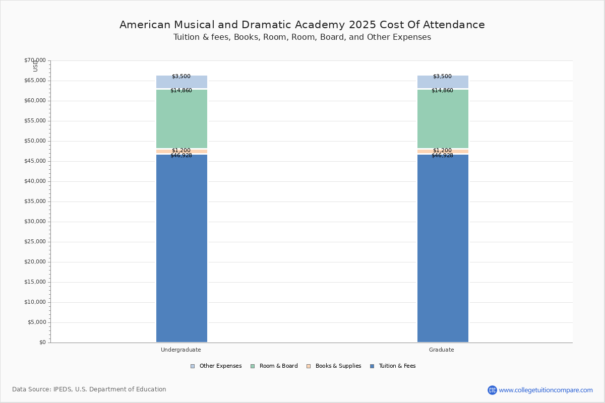 American Musical and Dramatic Academy - Tuition & Fees, Net Price