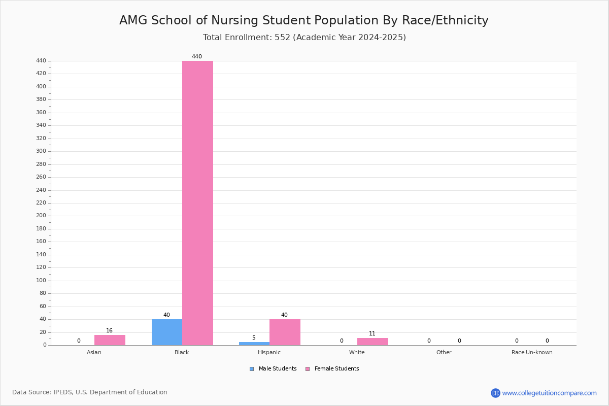 AMG School of Nursing - Student Population and Demographics