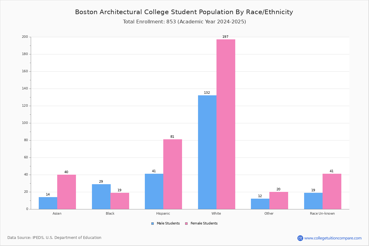 Boston Architectural - Student Population and Demographics
