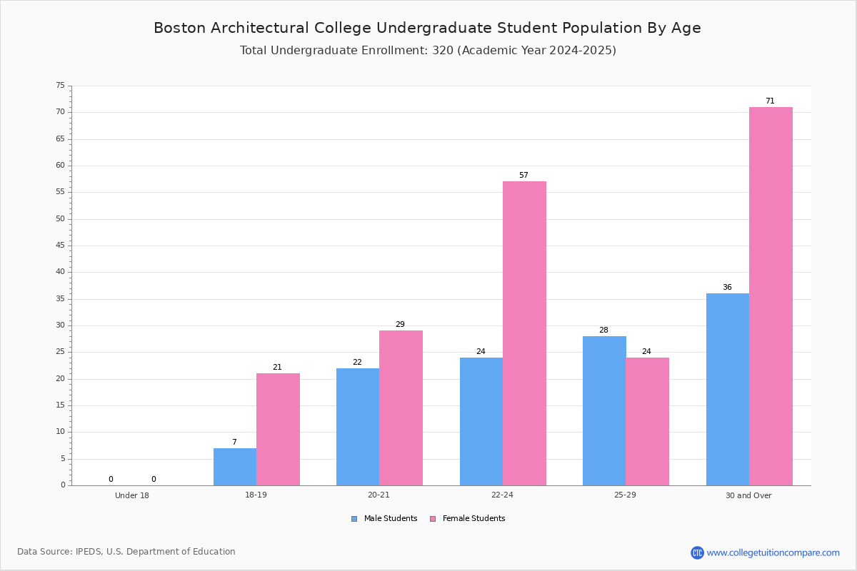 Boston Architectural - Student Population and Demographics