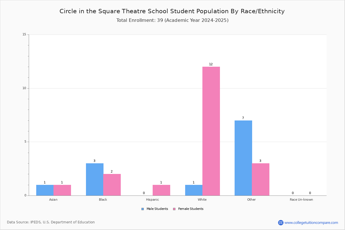 Circle in the Square Theatre School - Student Population and Demographics