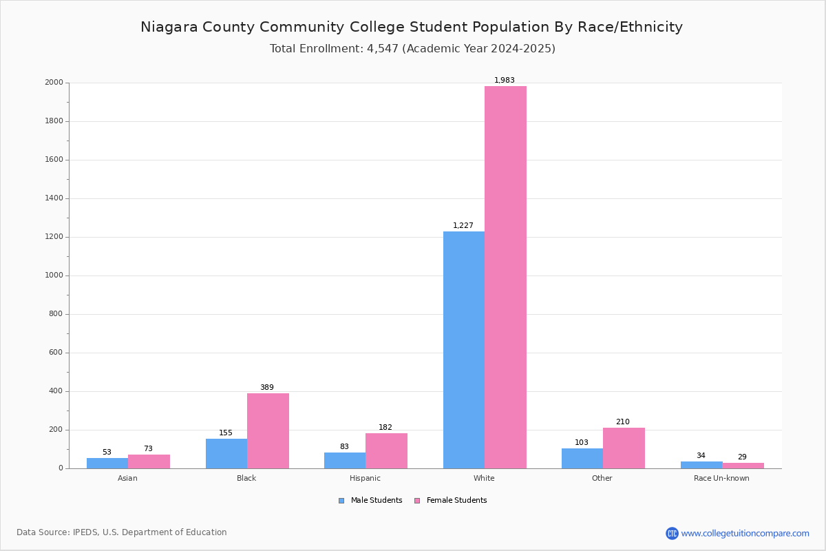 Niagara County Community College - Student Population and Demographics