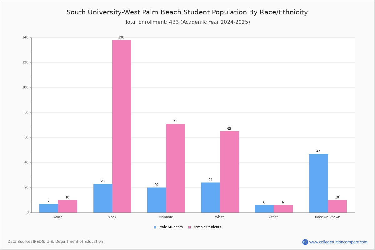 South University-West Palm Beach - Student Population and Demographics