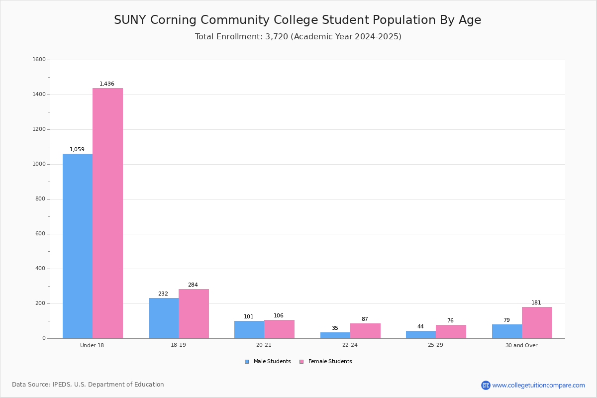 SUNY Corning CC - Student Population and Demographics